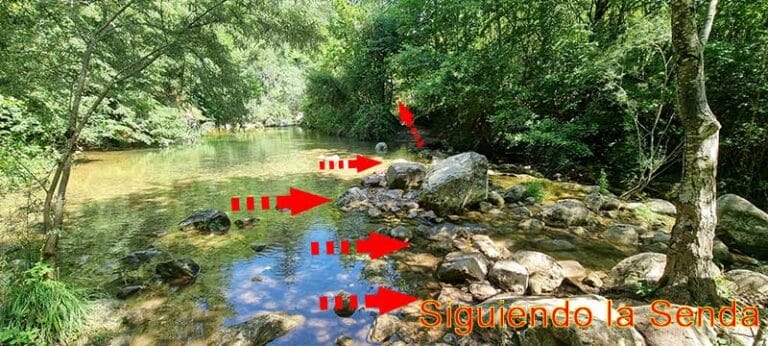 Ruta de Sadernes a Sant Aniol d'Aguja y el Gorg Blau + Mapa